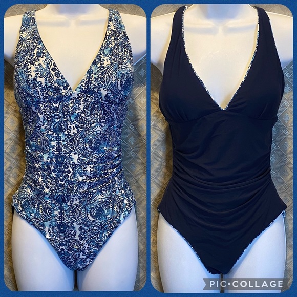 Nip Tuck Swim | Swim | Nip Tuck Swim Reversible One Piece Bathing Suit ...